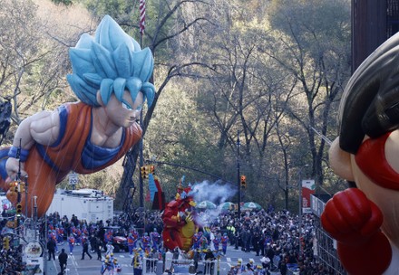 Goku Balloon Moves Down Parade Route Editorial Stock Photo - Stock ...