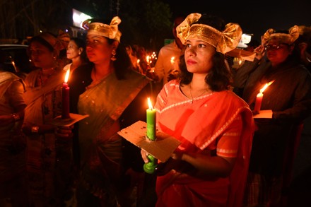 Women Take Part Candlelight Rally Part Editorial Stock Photo - Stock ...