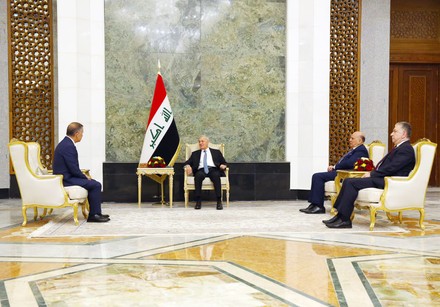 Iraqi President Abdul Latif Rashid Receives Editorial Stock Photo ...