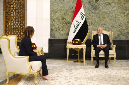 Iraqi President Abdul Latif Rashid Receives Editorial Stock Photo ...