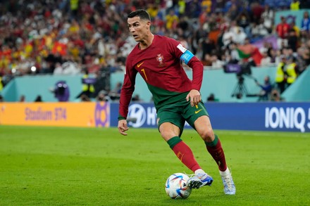 Cristiano Ronaldo Centreforward Portugal Controls Ball Editorial Stock ...