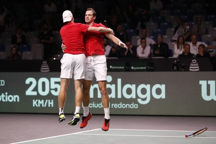 Canadas Denis Shapovalov L Vasek Pospisil Editorial Stock Photo - Stock ...