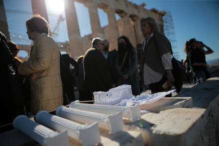 Blind Partially Sighted People Visit Acropolis Editorial Stock Photo ...