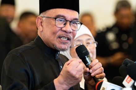 Malaysias New Prime Minister Anwar Ibrahim Editorial Stock Photo ...