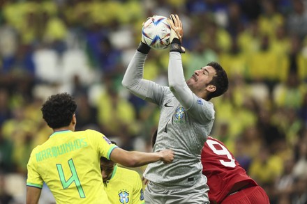 Alisson R Goalkeeper Brazil Saves Ball Editorial Stock Photo - Stock ...