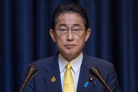 Japan Prime Minister Fumio Kishida Attends Editorial Stock Photo ...