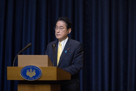 Japan Prime Minister Fumio Kishida Attends Editorial Stock Photo ...