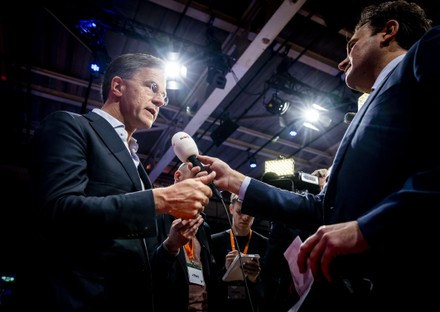 Rotterdam Mark Rutte Vvd Speaks Press Editorial Stock Photo - Stock ...