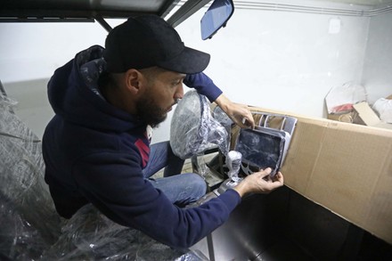 Mechanic Works On Hybrid Vehicle Designed Editorial Stock Photo - Stock ...