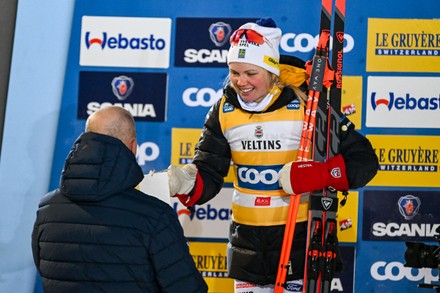 Emma Ribom Sweden Celebrates On Podium Editorial Stock Photo - Stock ...