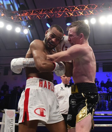 Harlem Eubank Celebrates After Super Lightweight Editorial Stock Photo ...