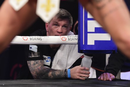 Professional Boxer Shannon Courtenay Watches On Editorial Stock Photo ...