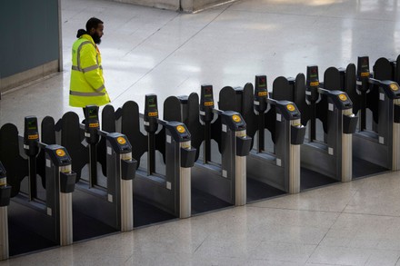 Member Staff Waits Next Ticket Gates Editorial Stock Photo - Stock ...