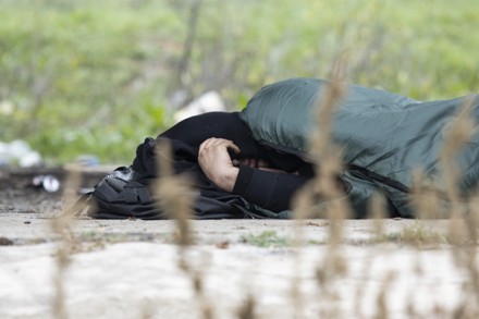 Group Migrants Hiding Sleeping Near Borders Editorial Stock Photo ...