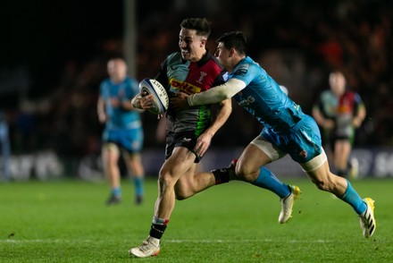 Cadan Murley Harlequins Tackled By Louis Editorial Stock Photo - Stock ...