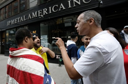 Soccer Fans Argue During Fifa World Editorial Stock Photo - Stock Image ...