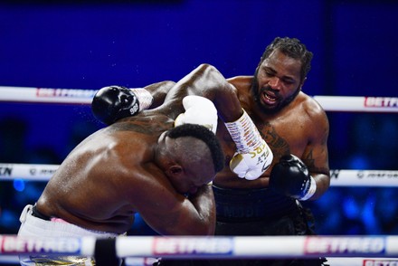 Jermaine Franklin Throws Punch During Matchroom Editorial Stock Photo ...