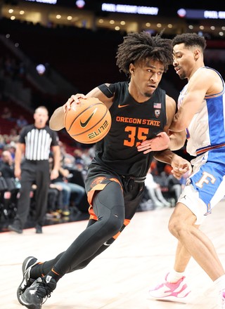 Oregon State Beavers Guard Jordan Pope Editorial Stock Photo - Stock ...