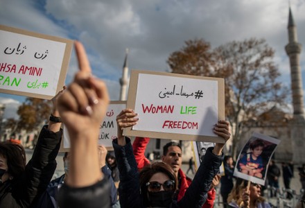 Protesters Take Part Freedom Rally Iranian Editorial Stock Photo ...
