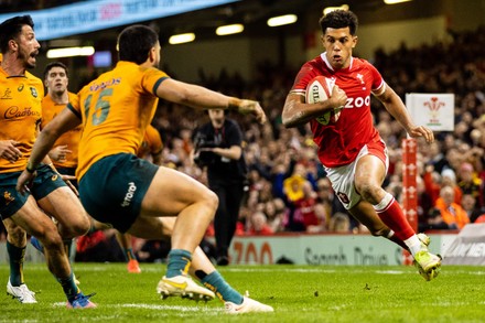 Jac Morgan Wales Tries Burst Through Editorial Stock Photo - Stock ...