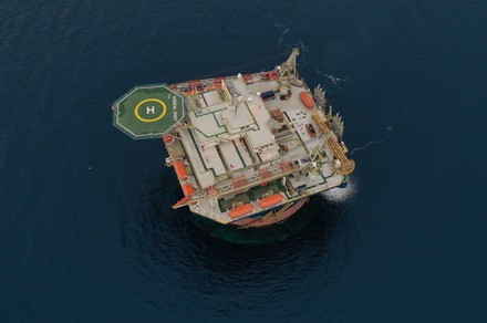 Aerial View Drilling Platform Arendal Spirit Editorial Stock Photo ...