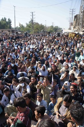 Supporters Pashtun Tahafuz Movement Ptm Attend Editorial Stock Photo ...
