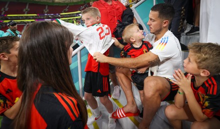 Belgiums Eden Hazard His Wife Natacha Editorial Stock Photo - Stock ...