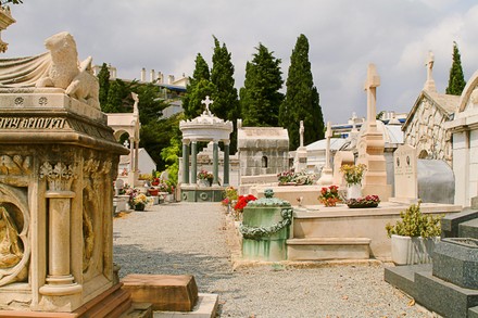 Tombs Mausoleum Cimetiere Du Chateau Cemetery Editorial Stock Photo ...