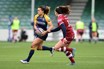 Deborah Wills Worcester Warriors Celebrates Scoring Editorial Stock ...