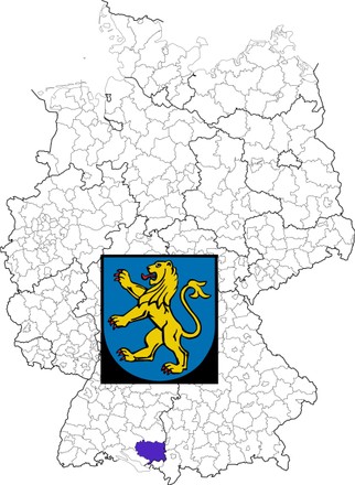 District Ravensburg Badenwuerttemberg Location District Within ...