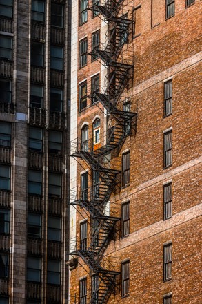Fire Escape Staircase Multistorey Residential Building Editorial Stock ...