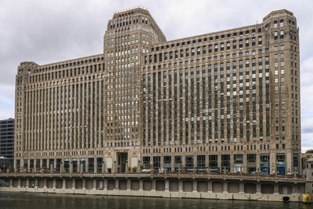 Merchandise Mart Building Downtown Chicago Illinois Editorial Stock ...