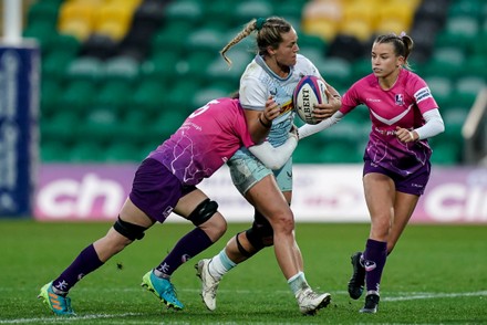 Katy Mew Harlequins Tackled Editorial Stock Photo - Stock Image ...