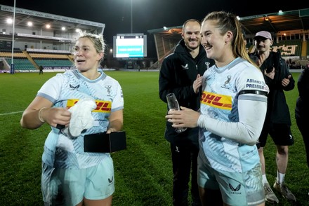 Izzy Mayhew Harlequins Celebrates Teammates After Editorial Stock Photo ...