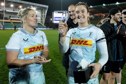 Izzy Mayhew Harlequins Celebrates Teammates After Editorial Stock Photo ...