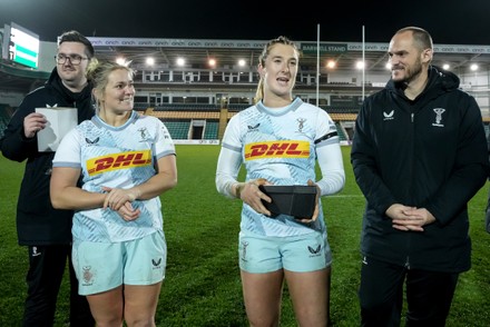 Izzy Mayhew Harlequins Celebrates Teammates After Editorial Stock Photo ...