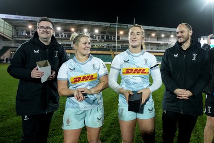 Izzy Mayhew Harlequins Celebrates Teammates After Editorial Stock Photo ...