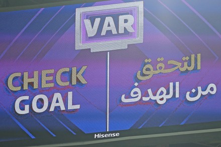 Big Screen Displays Var Goal Check Editorial Stock Photo - Stock Image ...