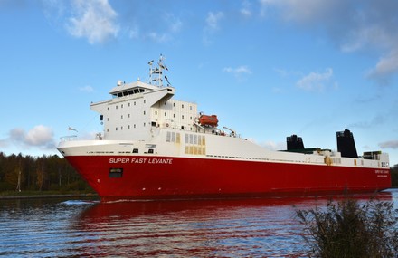 Roro Cargo Ship Super Fast Levante Editorial Stock Photo - Stock Image ...