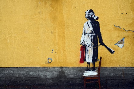 Mural By Englandbased Street Artist Banksy Editorial Stock Photo ...