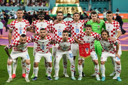 Starting Players Croatia Line Before Group Editorial Stock Photo ...