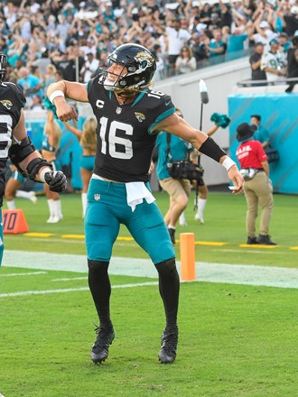 Jacksonville Jaguars Quarterback Trevor Lawrence 16 Editorial Stock ...
