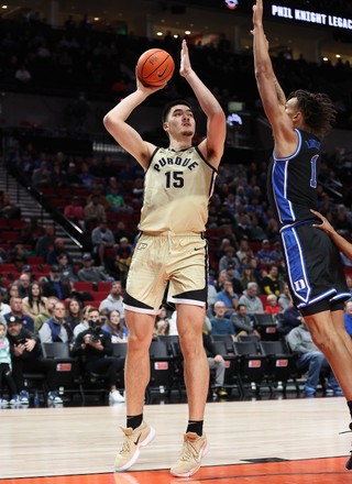 Purdue Boilermakers Center Zach Edey 15 Editorial Stock Photo - Stock ...