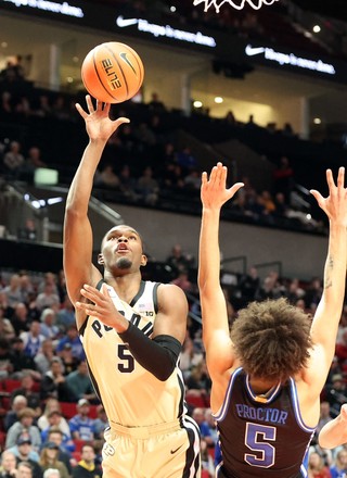 Purdue Boilermakers Guard Brandon Newman 5 Editorial Stock Photo ...