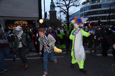 Furries On Streets London Editorial Stock Photo - Stock Image ...
