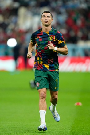 Cristiano Ronaldo Centreforward Portugal During Warmup Editorial Stock ...