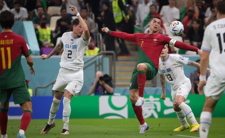 Uruguays Jose Gimenez Portuguese Cristiano Ronaldo Editorial Stock ...