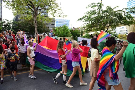 Members Supporters Lgbtq Join Together Colorful Editorial Stock Photo ...