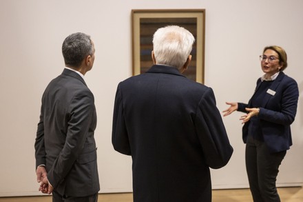 Museum Guide Rosalita Georgetti R Explains Editorial Stock Photo ...