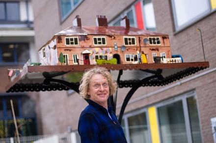 Grayson Perry Unveils New Permanent Public Editorial Stock Photo ...